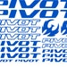 PIVOT Bicycle Frame Sticker Set Satz Aufkleber Fahrrad Sport Mtb Tuning ...