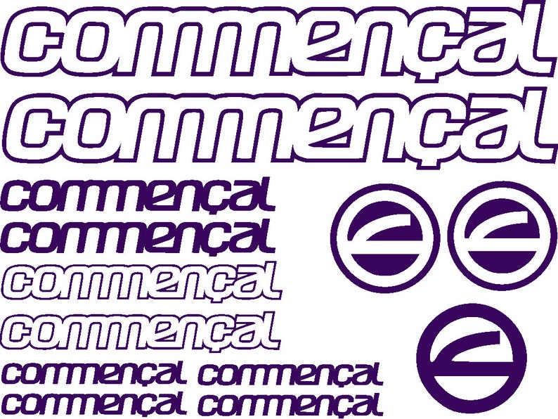 COMMENCAL Bicycle Frame Sticker Set Satz Aufkleber Fahrrad Sport Mtb ...