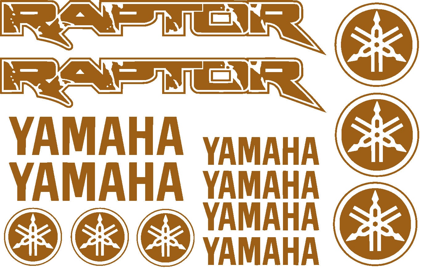 Yamaha Raptor Racing Sticker Set Satz Aufkleber Sport Tuning Ensemble D ...