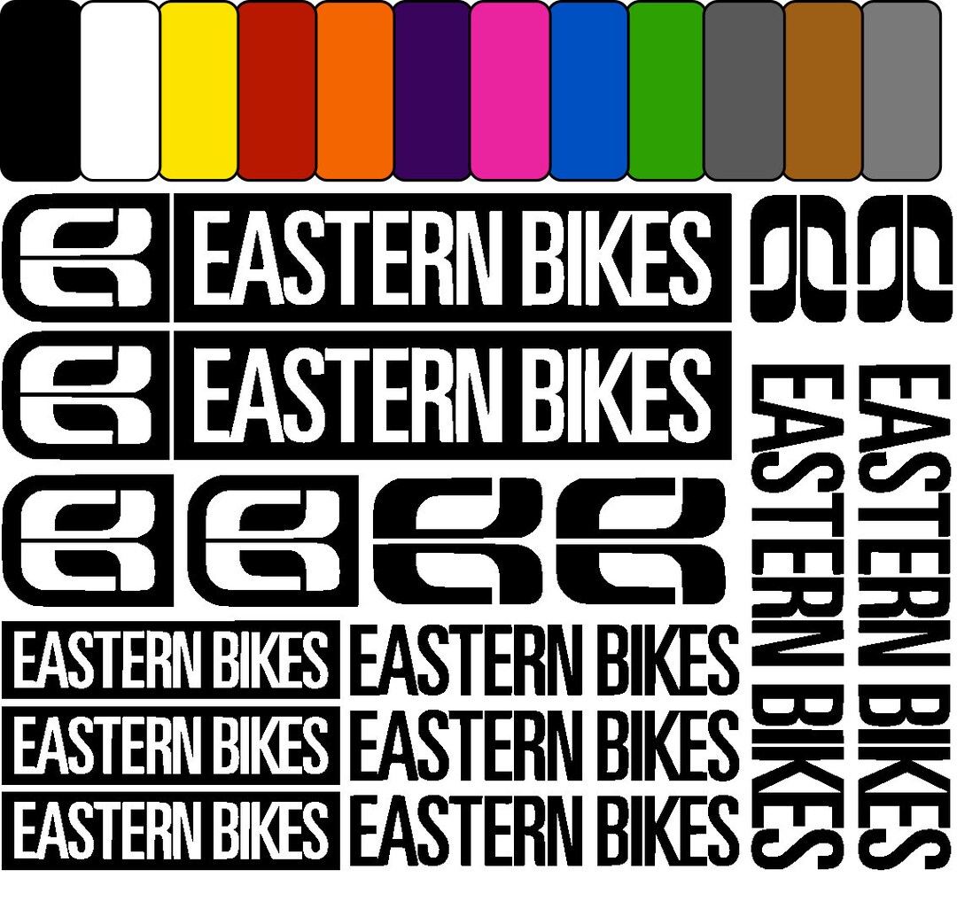 EASTERN BIKES Bicycle Frame Sticker Set Satz Aufkleber Fahrrad Sport ...