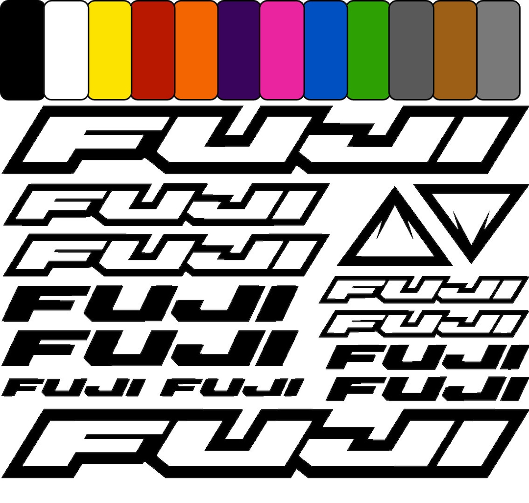 FUJI Bicycle Frame Sticker Set Satz Aufkleber Fahrrad Sport Mtb Tuning ...