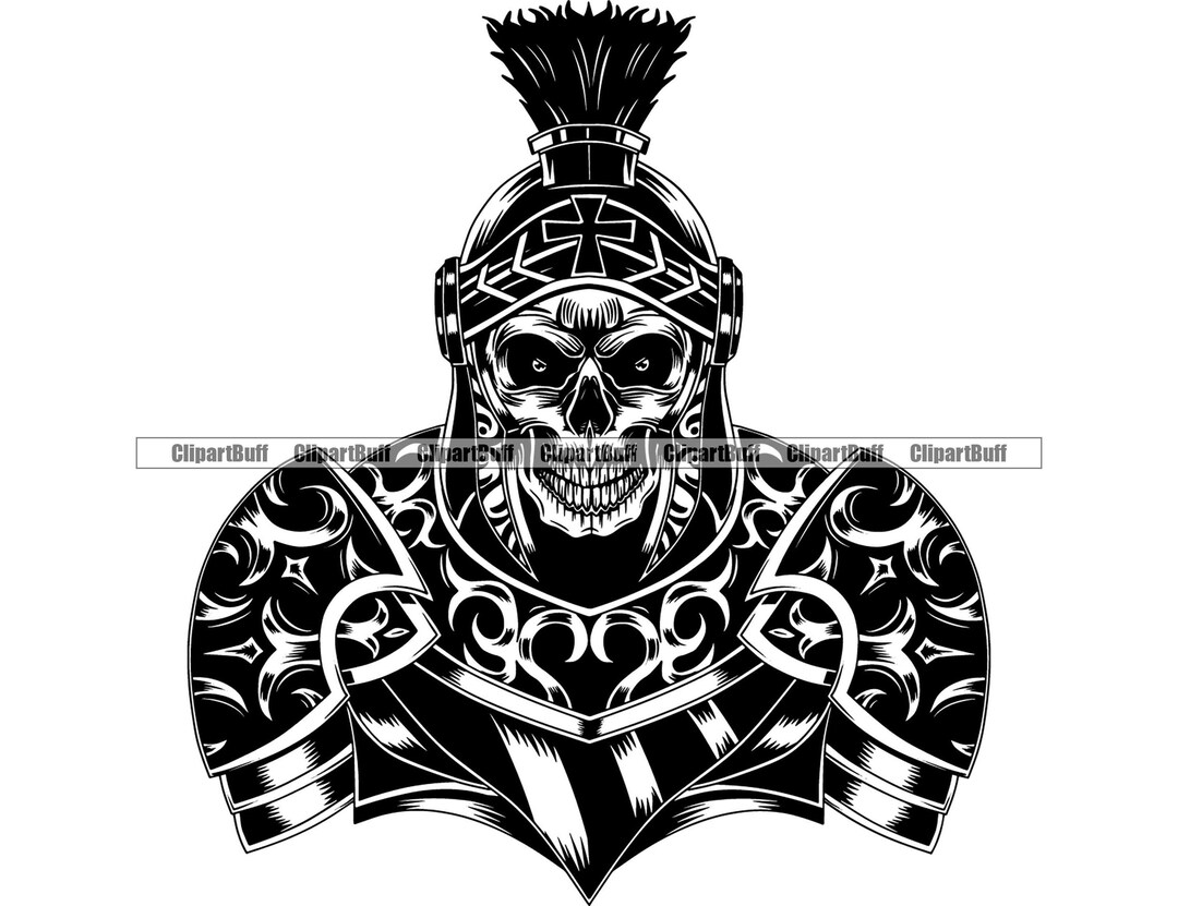 Skull Spartan Soldier Decorative Armor Skeleton Warrior Gladiator ...