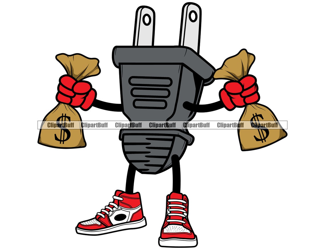 Gangster Hustle Plug Character Money Bag Sneakers Trap Trapper Ghetto ...