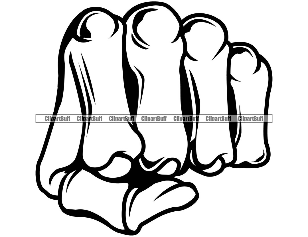 Skeleton Hand Punch Skull Bones Boxing Boxer MMA Fight Fighter Fist ...