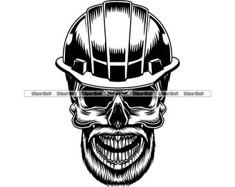 Construction Skull Svg - Etsy