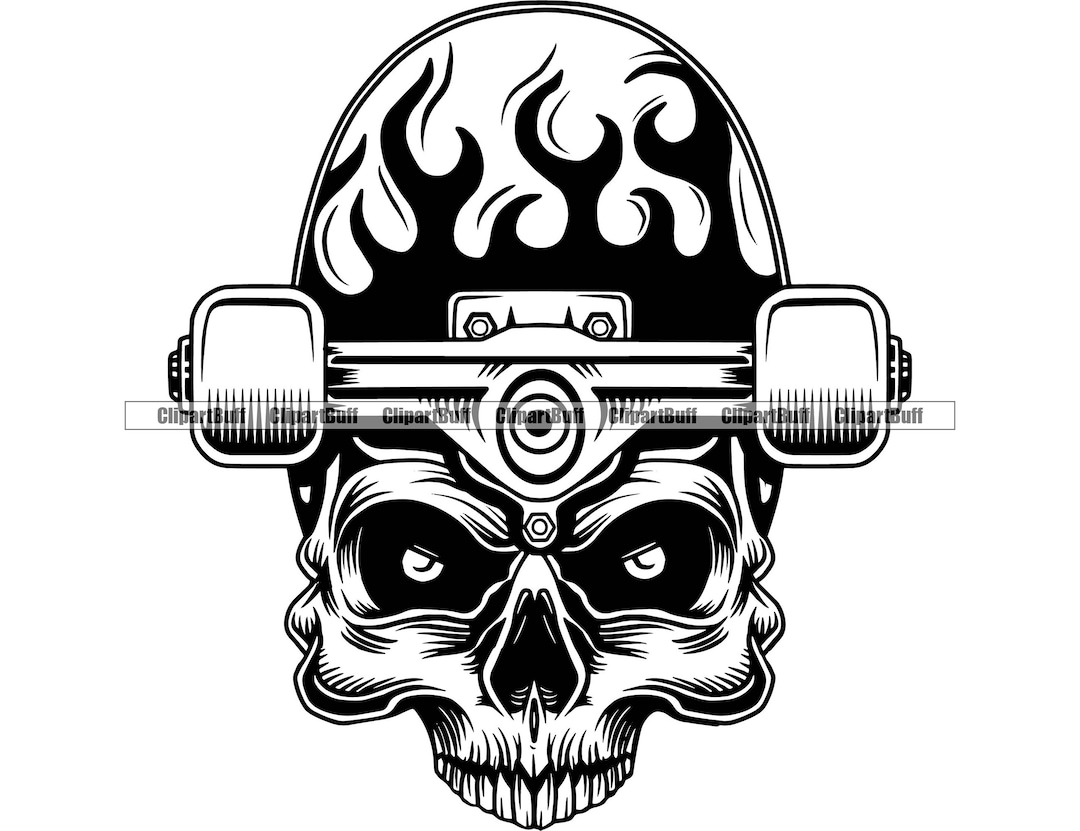 Skull Skater Half Skate Skeleton Ride Esport Skateboarding Street Park ...