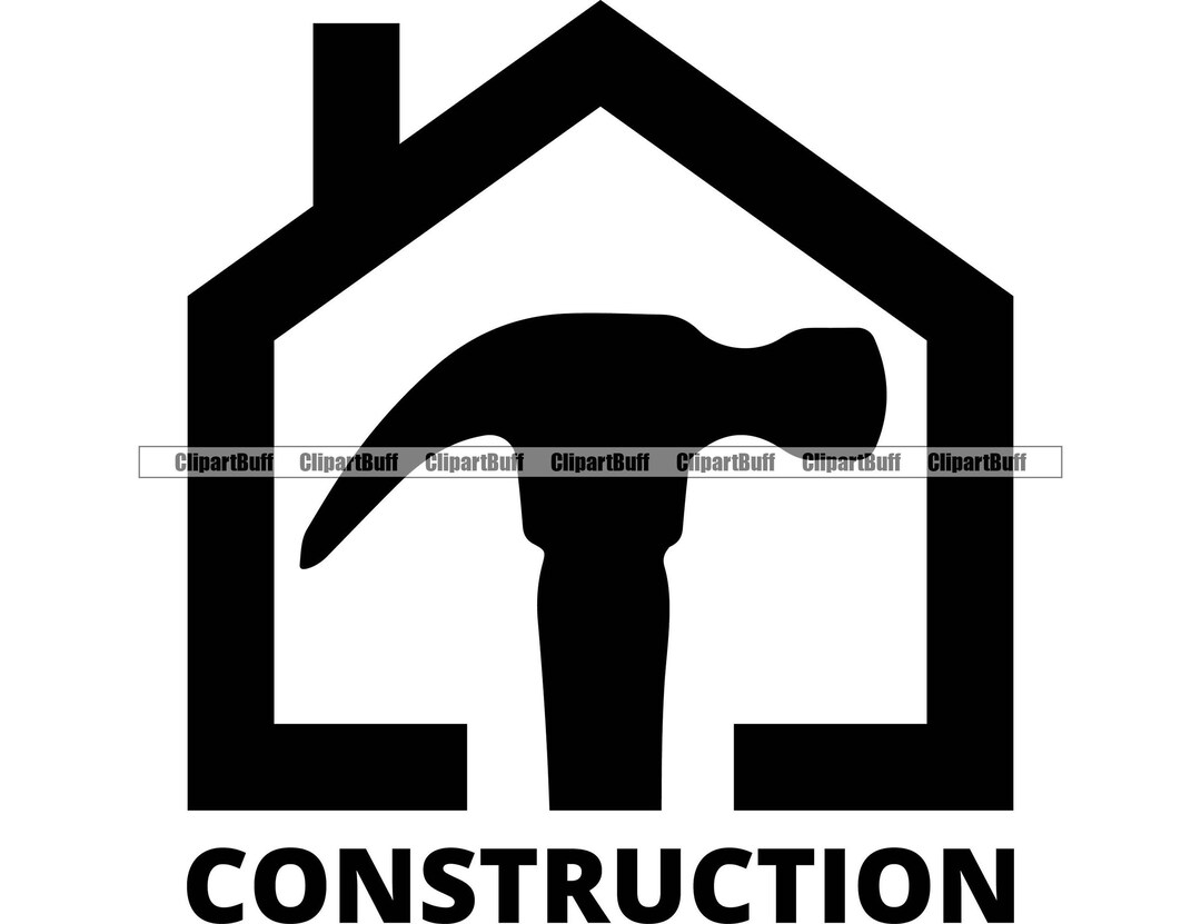 Construction Logo Hammer Home House Service Job Work Repair Carpenter ...