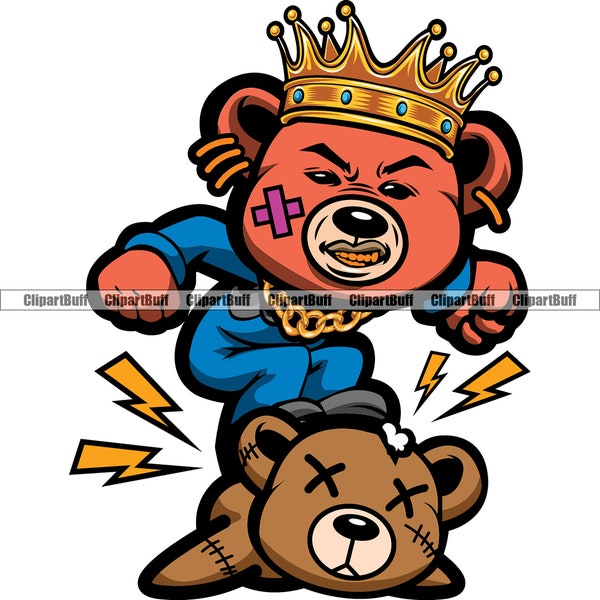 Hustling Teddy Svg - Etsy