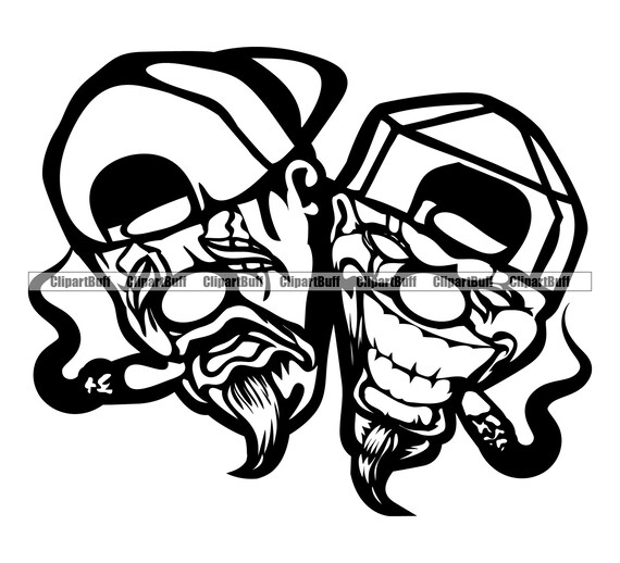 Gangster clown tattoo drawings - Bronctattooaus.com