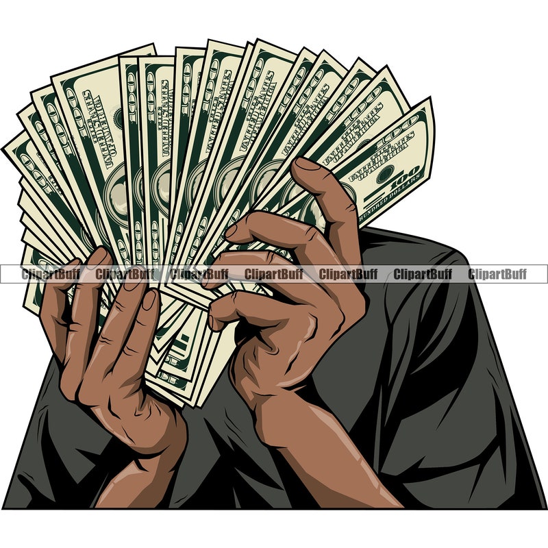 Man With Money Stack Svg - Etsy