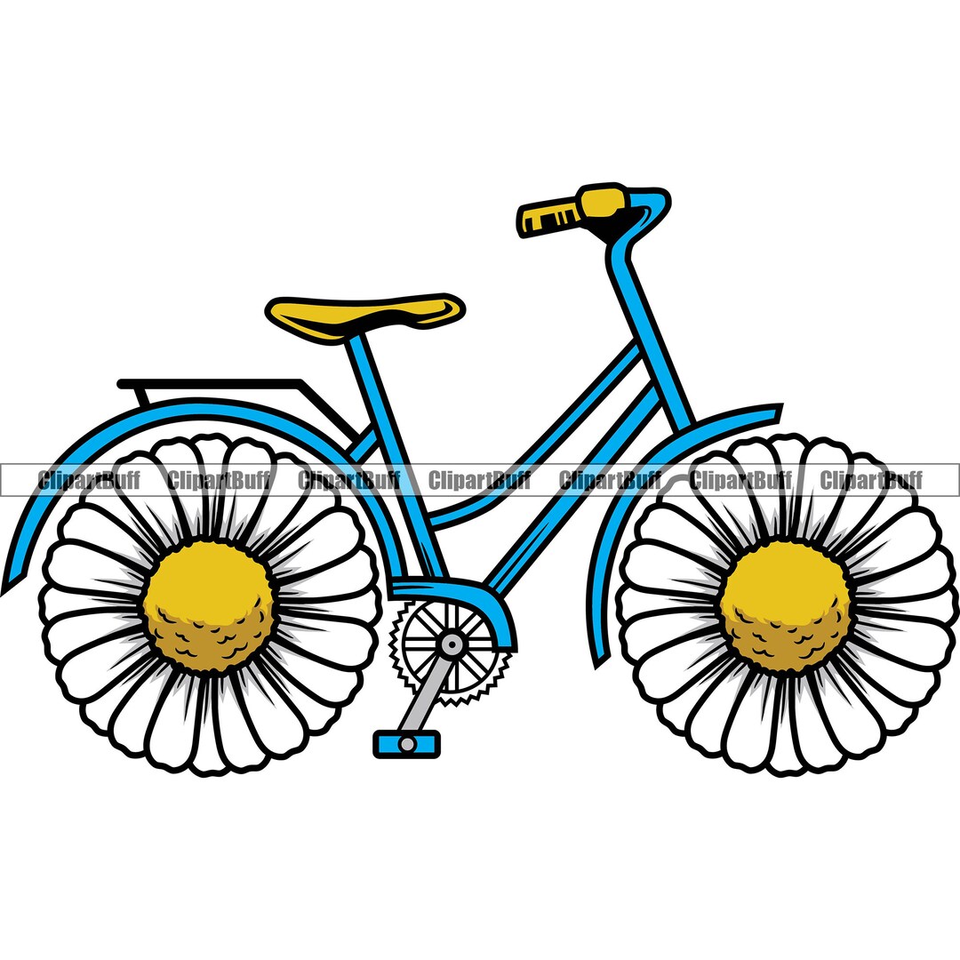 Bicycle Bike Biking Daisy Daisies Flower Summer Floral Blossom Positive ...