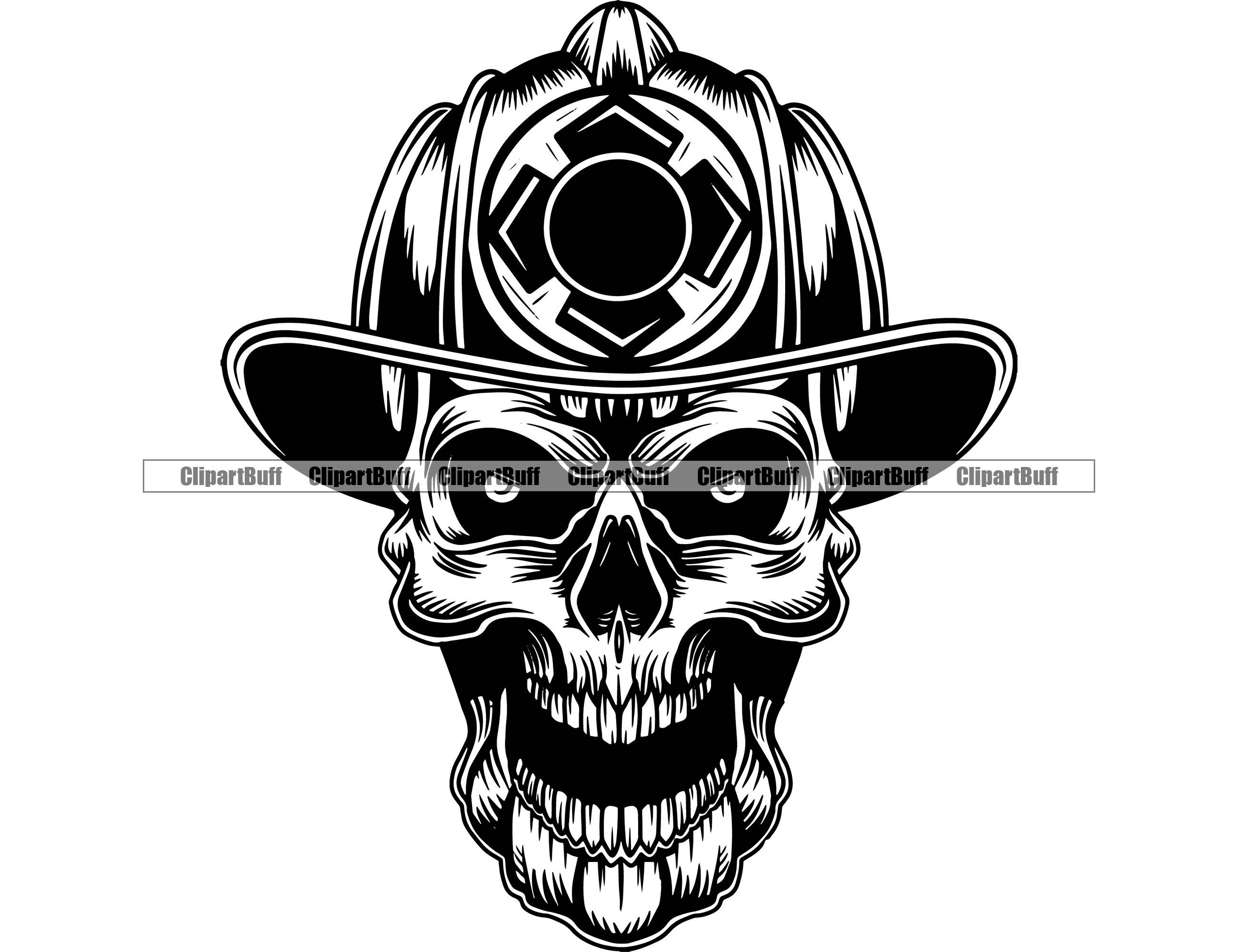 Firefighter Skull Tattoo