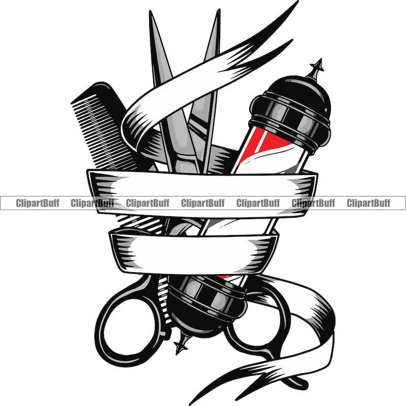 Barbers Logo Hairstyle - Etsy UK
