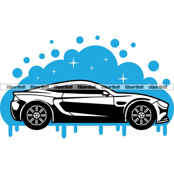 Car Wash Soap Bubbles Clip Art