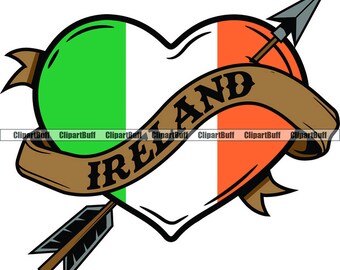 Irish Flag Heart Png - Etsy