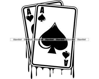 Poker Drip Svg - Etsy