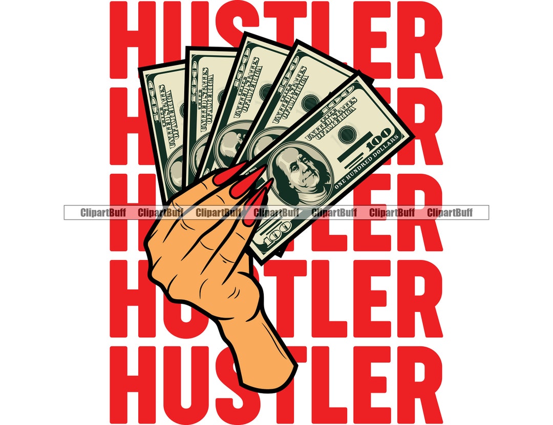 Hustle Woman Sexy Hand Money Stack Long Nail Rich Female Boss Lady Cash ...