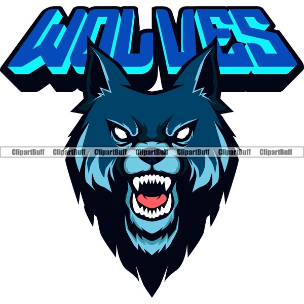 Wolf Logo Face Svg - Etsy