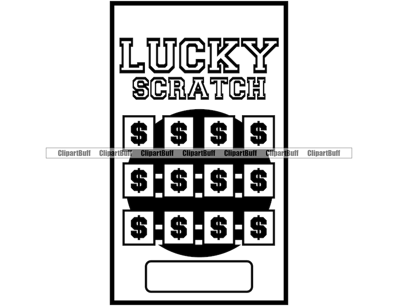 Scratch off Ticket Lottery Lucky Game Gamble Jackpot Number Play Winner ...