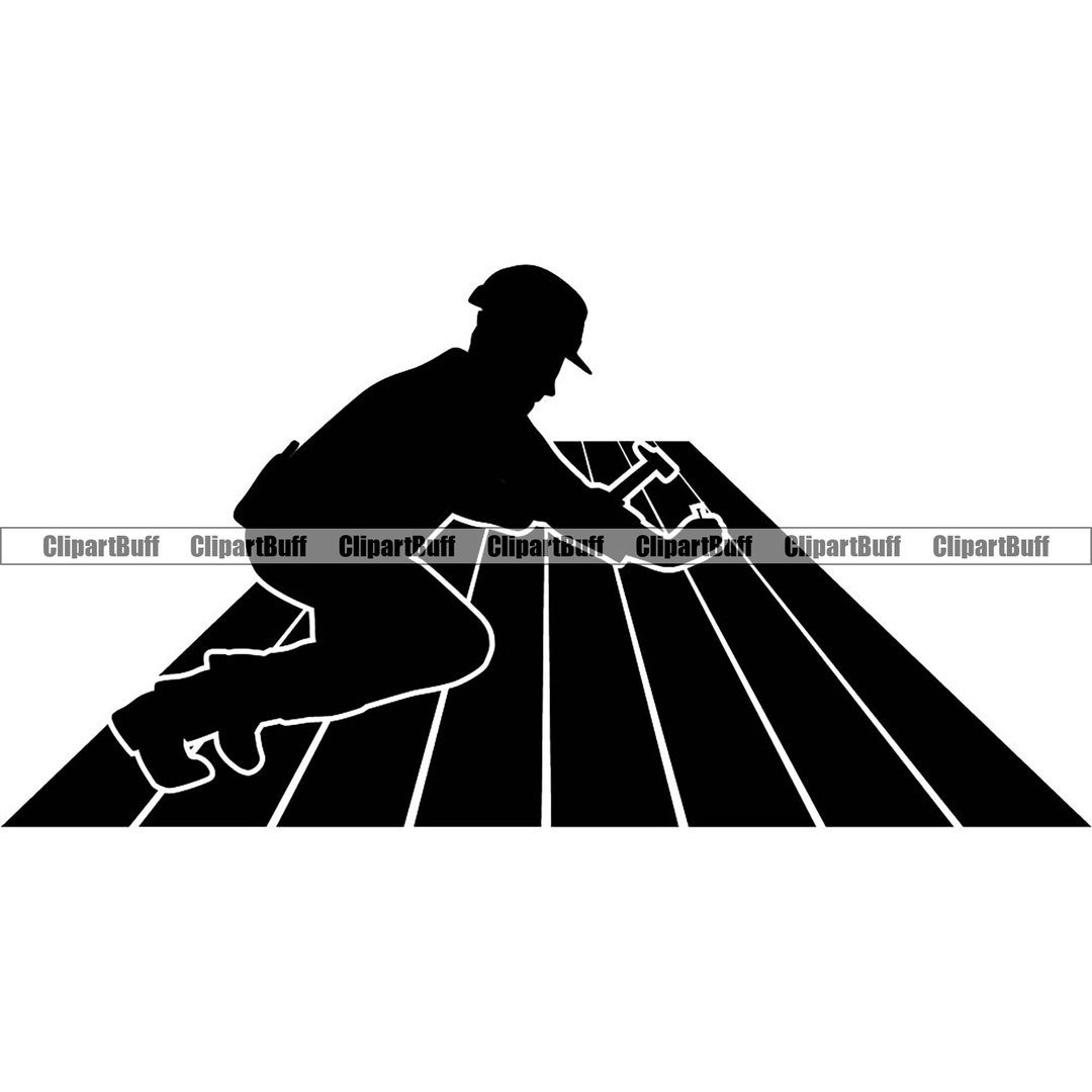 Roofer Roof Roofing Worker Residential Buy Sell Home House Service ...