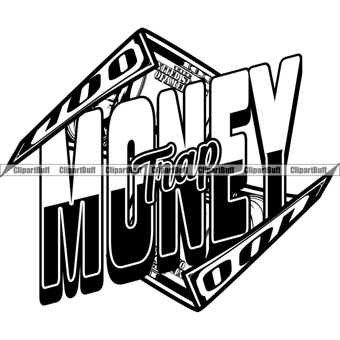 100 Money Trap Gangster Hustle Money Stuck Star Cash Rich Plug Trapper ...