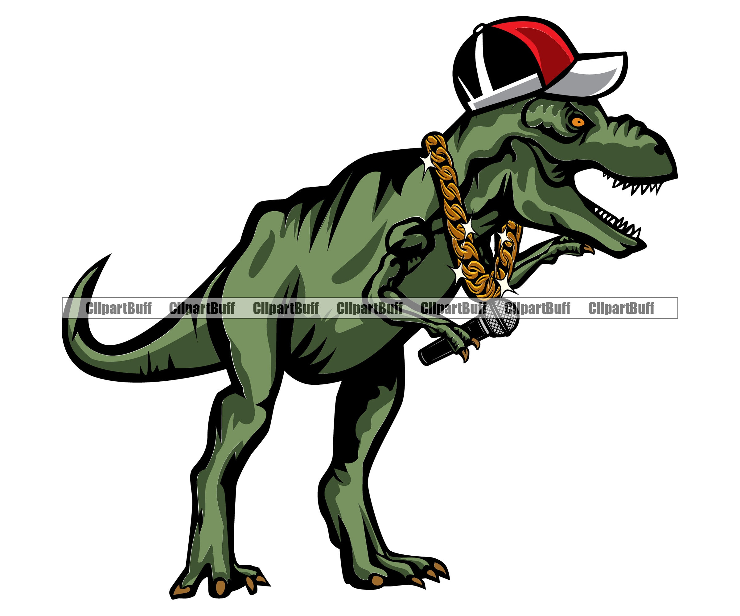 Rapping Dinosaur Dino T-rex Rap Music Mic Microphone Chain - Etsy
