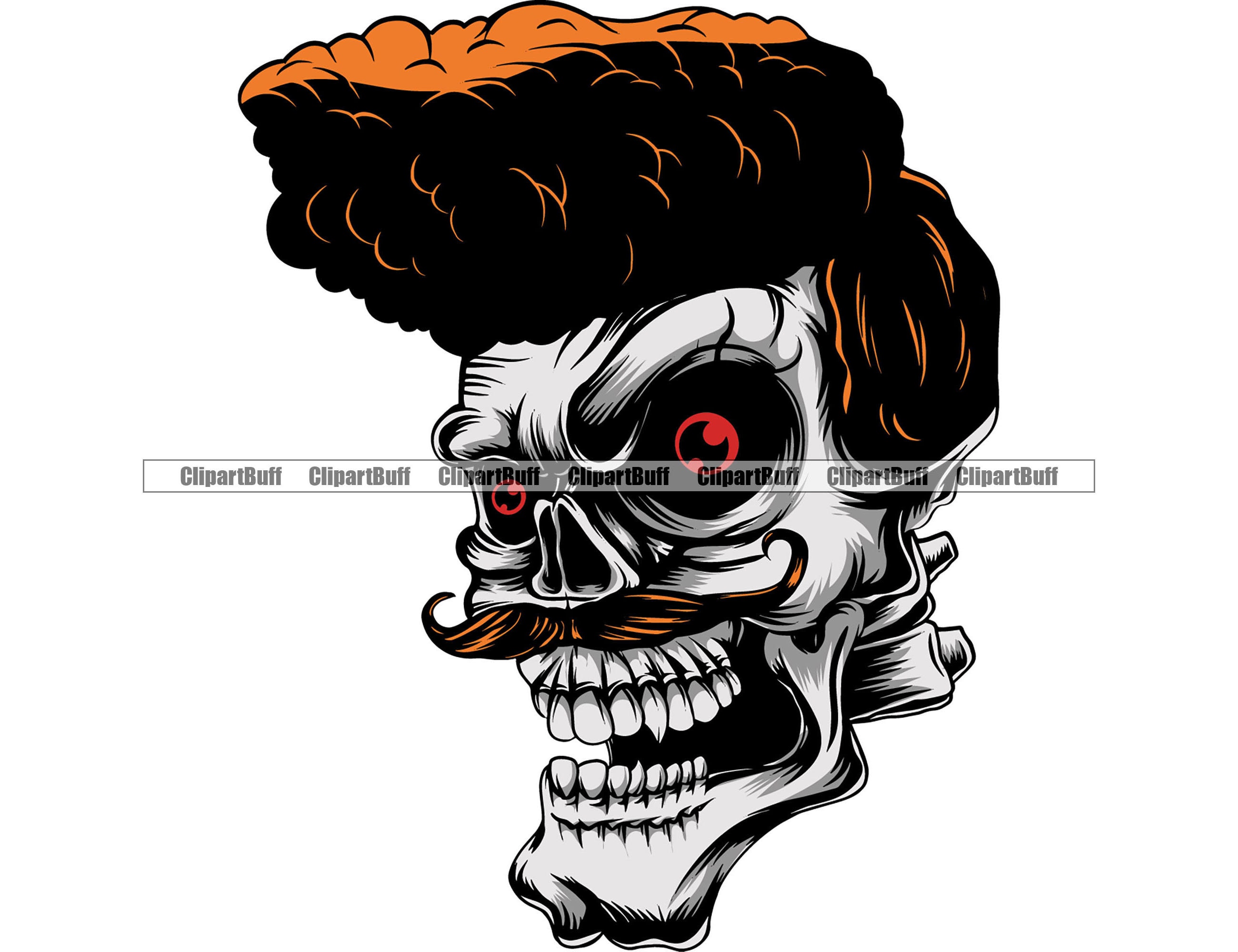 Greaser Skull Vector