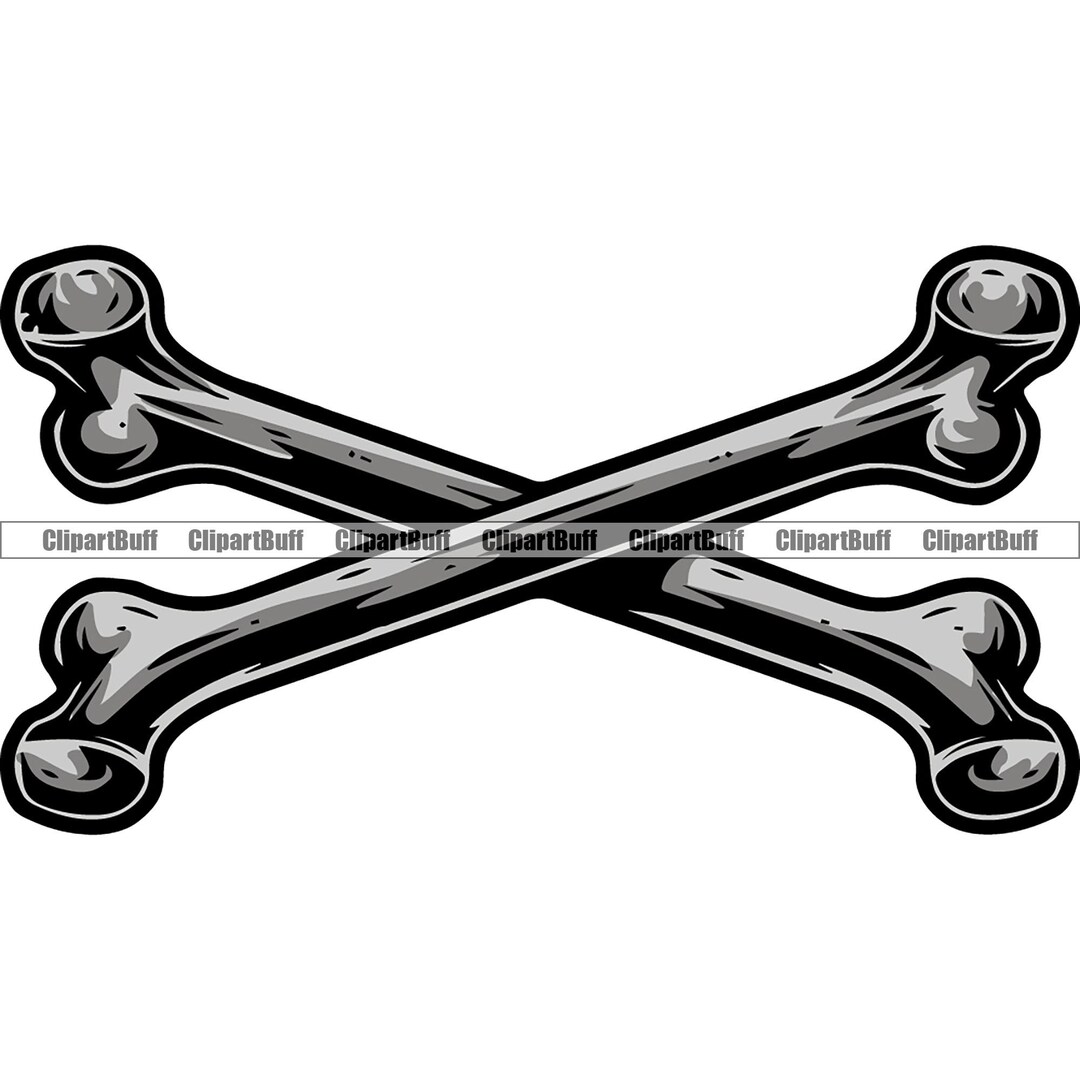 Crossbones Human Bones Skull Skeleton Dead Horror Danger Pirate Evil ...