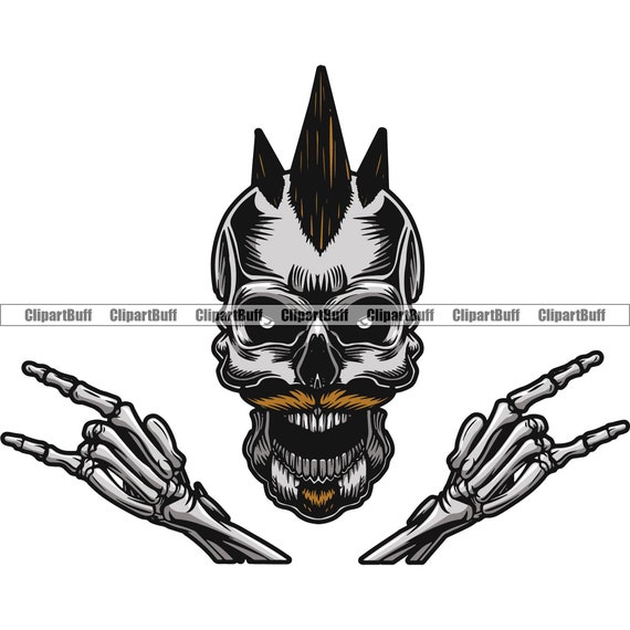 Punk Skull Bakgrunner