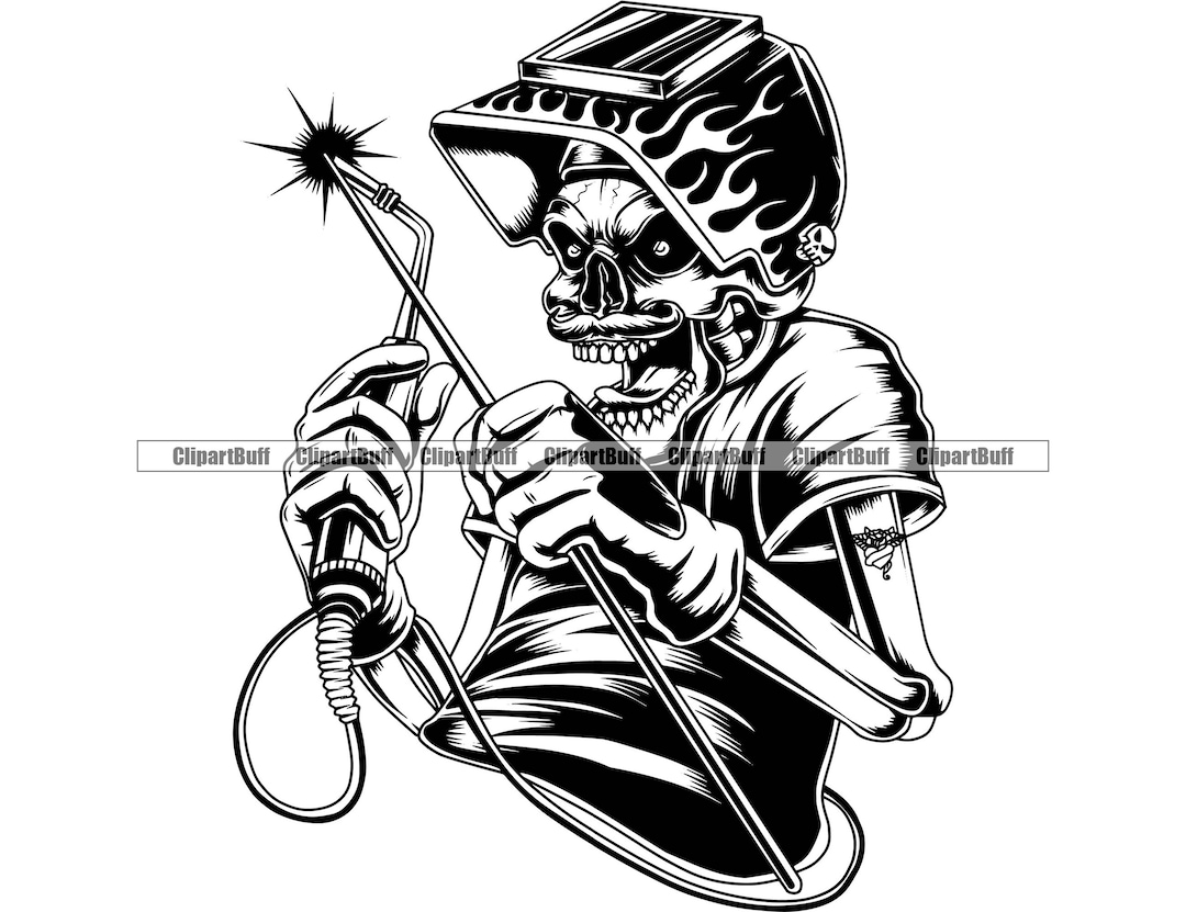 Welding Skull Weld Welder Skeleton Flaming Mask Helmet Fabrication ...