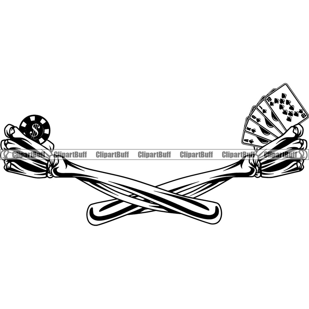 Skeleton Hands Holding Playing Card Royal Flush Poker Chip Casino ...