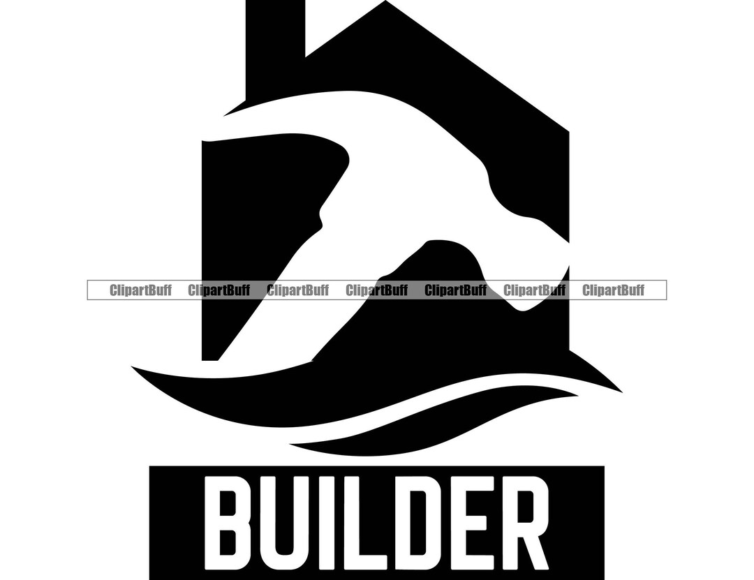 Builder Logo Hammer Home House Building Architect Work Build Project ...