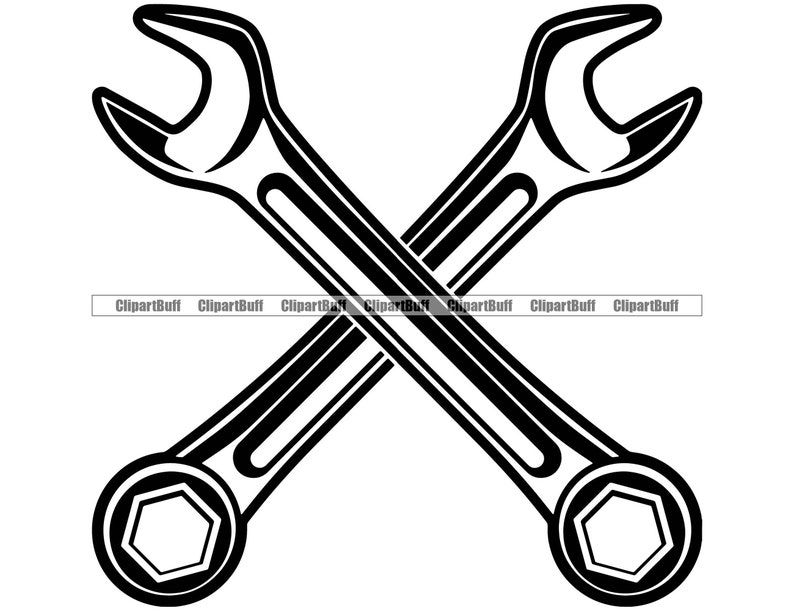 Wrenches Crossed Mechanic Car Truck Automotive Repair Garage Repairman ...