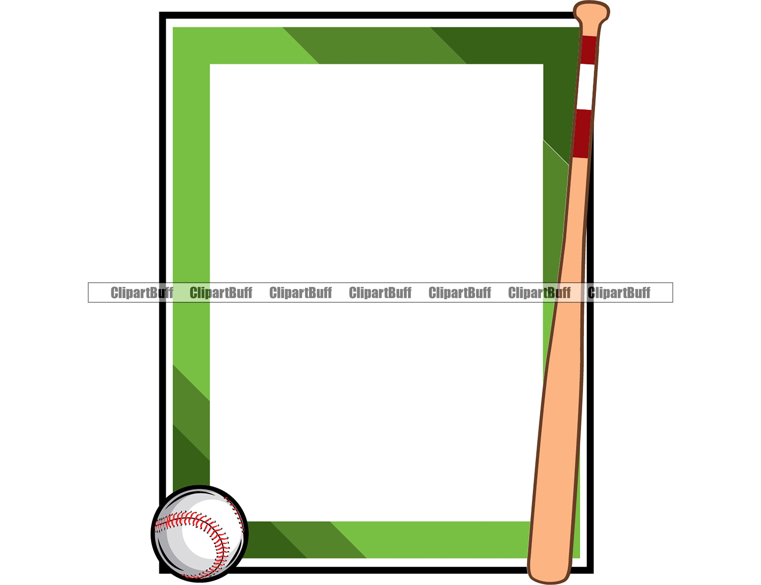 Sports Equipment Border Clip Art