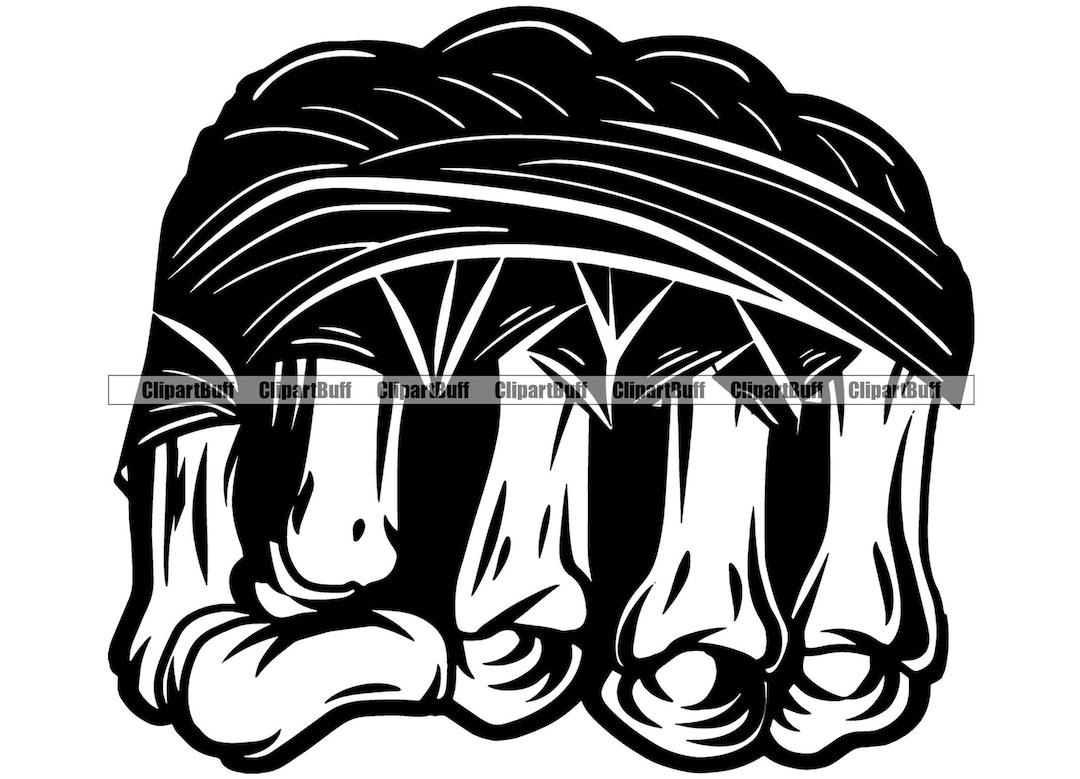 Skull Skeleton MMA Taped Fist Mixed Martial Arts Kick Boxing Fight ...