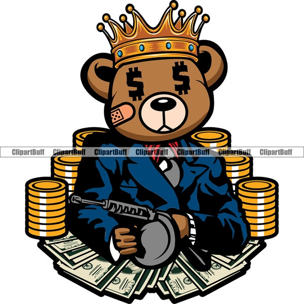 Gangster Teddy Bear Tattoos - Etsy