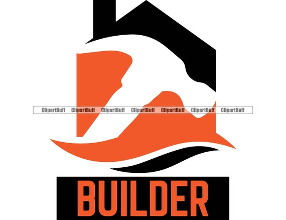 Builder Logo Hammer Home House Building Architect Work Build - Etsy
