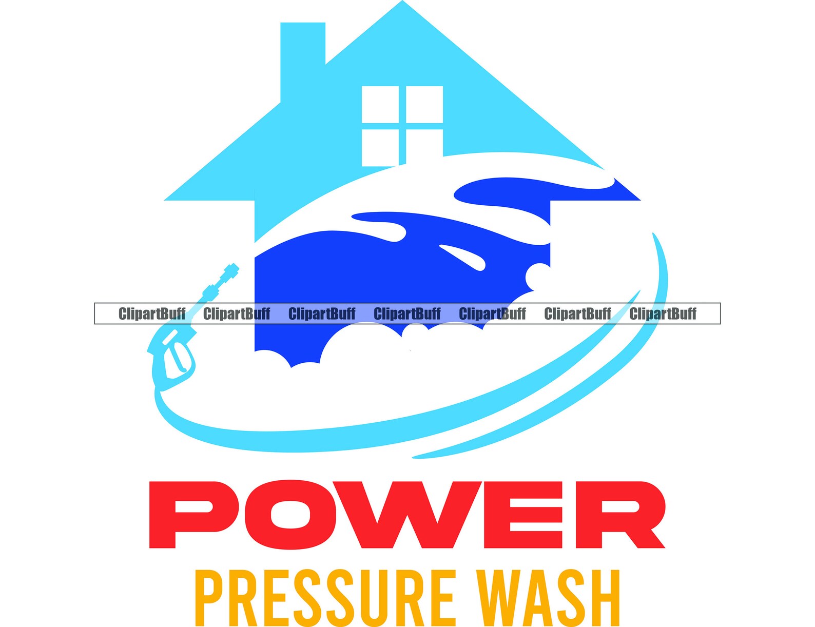 Power Pressure Wash Clean Water Washer Washing Cleaner Cleaning House ...