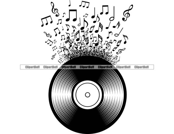 Vinyl Record Musical Note DJ Disc Jockey Retro Vintage Sound - Etsy