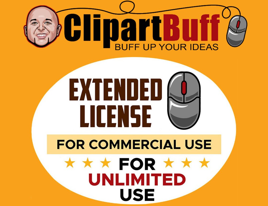 Clipartbuff Extended Commercial License (unlimited Uses!) - Etsy