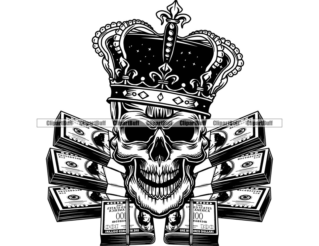 Ed Hubbs Skulls Clipart