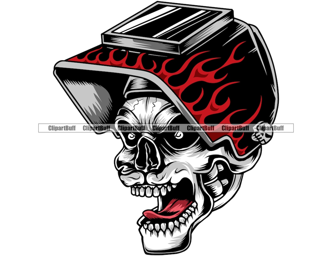 Welding Skull Weld Welder Skeleton Mask Helmet Mig Skeleton Head Tongue ...