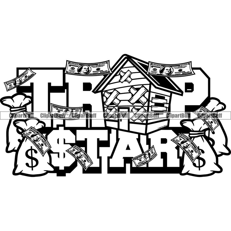 Trap Star Abandoned Ghetto House Boarded up Hood Home Money Bag ...