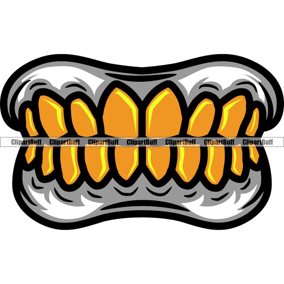 Gold Teeth Grill Ghetto Fronts Tooth Mouth Jewelry Rich Gangster Hustle ...
