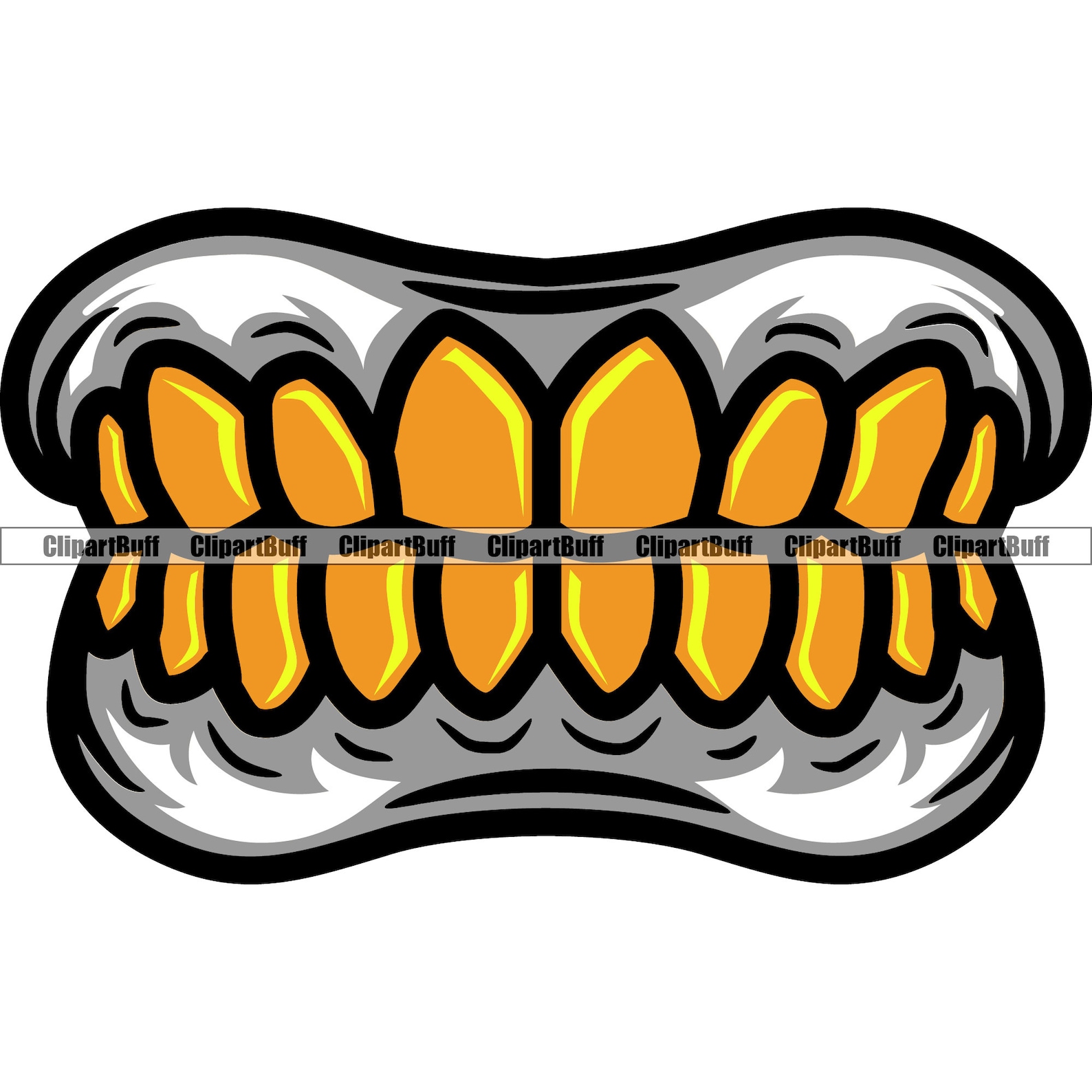 Gold Teeth Grill Ghetto Fronts Tooth Mouth Jewelry Rich Gangster Hustle ...