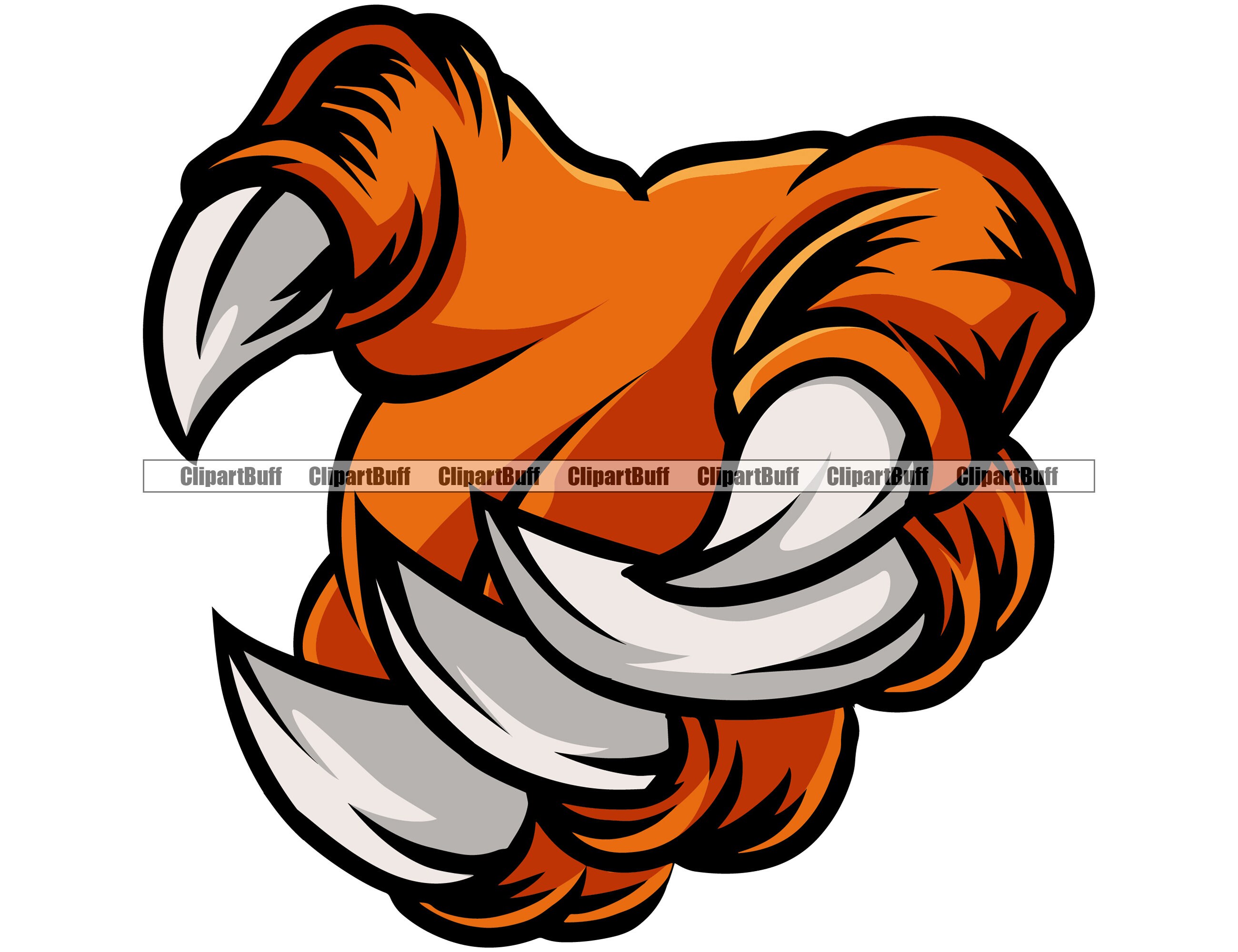 Claw Mascot Sport Cartoon Character Football Soccer Basketball Baseball ...