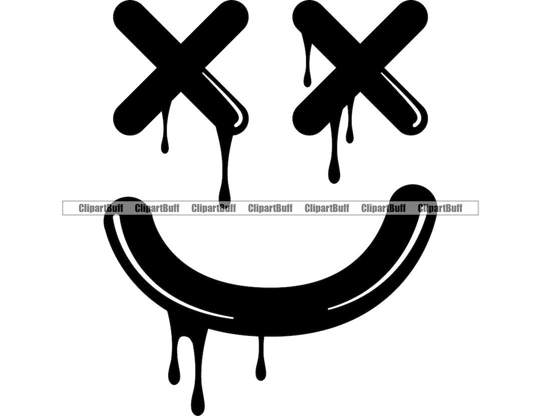 Smile Face Dripping X Eyes Designer Fashion Dope Swag Ghetto Hustle ...