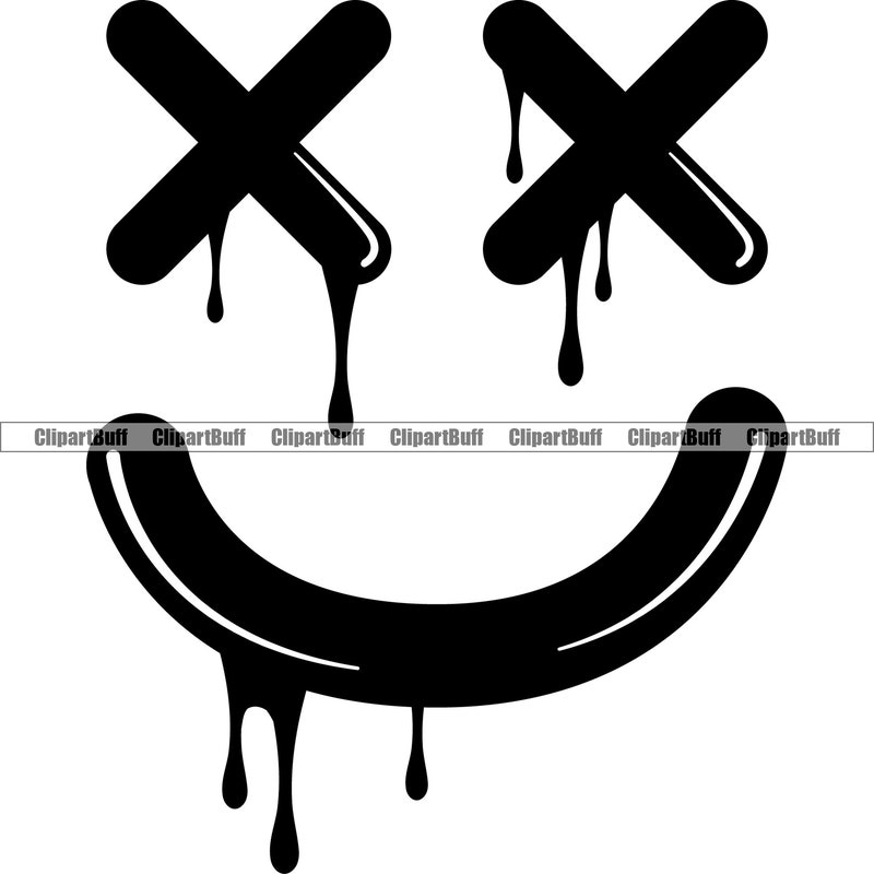 Smiley Face X Eyes - Etsy