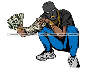 Make Money Not Friends Mafia Male Boss Holding Money Stack - Etsy