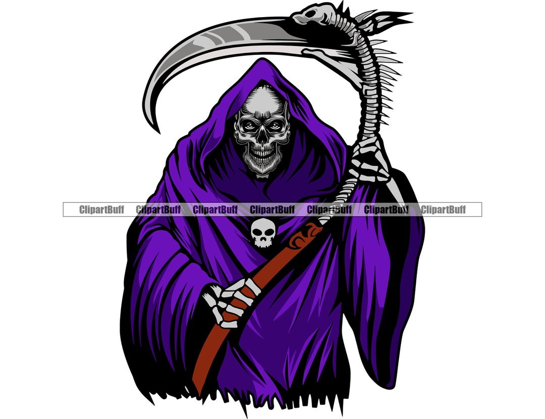 Grim Reaper Skull Sickle Skeleton Horror Evil Scary Death Dead Ghost ...